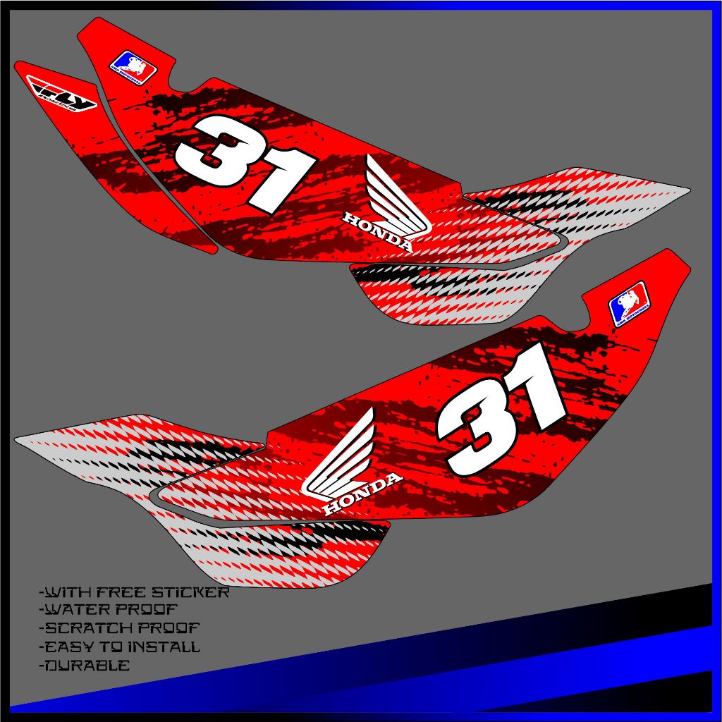 HONDA XR 150 sticker decal honda side cover Durable and High Quality ...