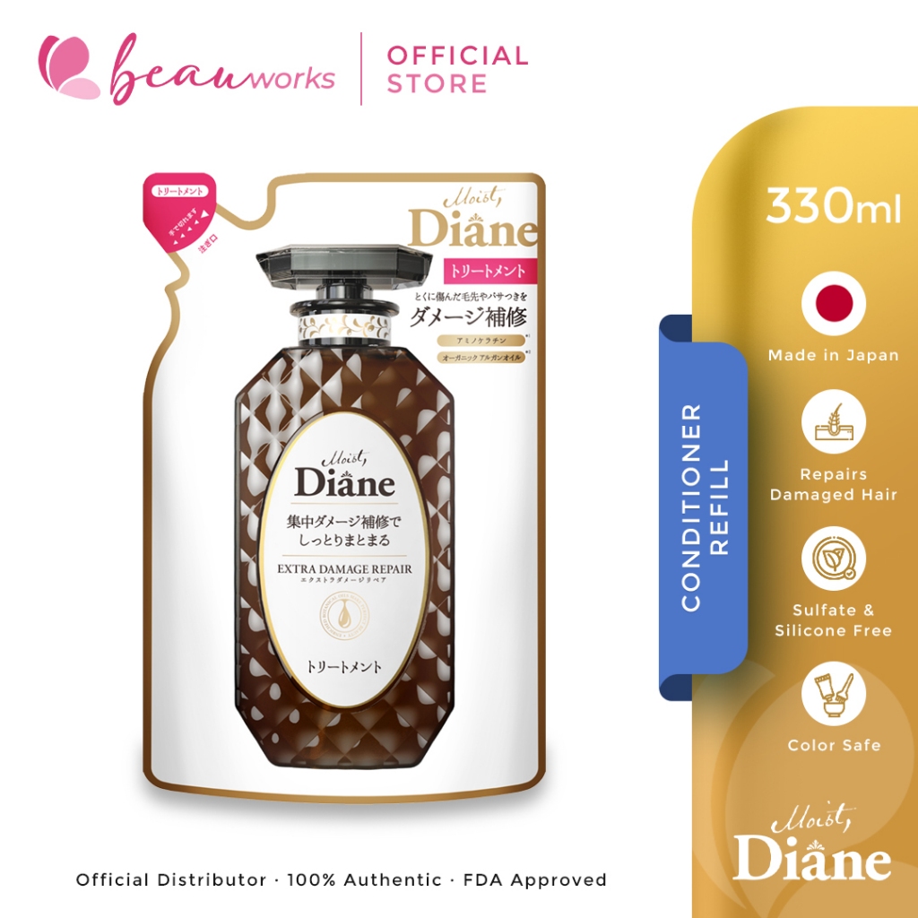 Moist Diane Extra Damage Repair Daily Treatment Refill (330 ML ...