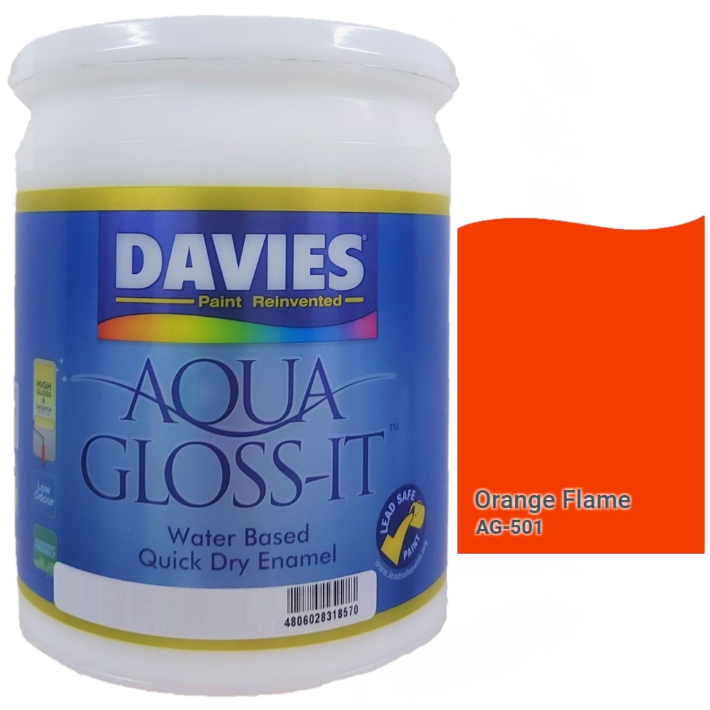 Davies Aqua Gloss It Water Based Quick Dry Enamel (Available in Different Colors) - 1L | Shopee ...