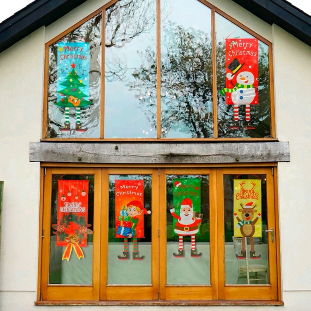 SKW Merry Christmas Banner Flags Decoration Christmas Decor Christmas ...