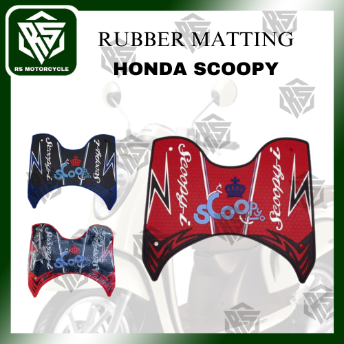 [RIDE SAFE] MOTORCYCLE HONDA SCOOPY RUBBER MATTING (RM015) | Shopee ...