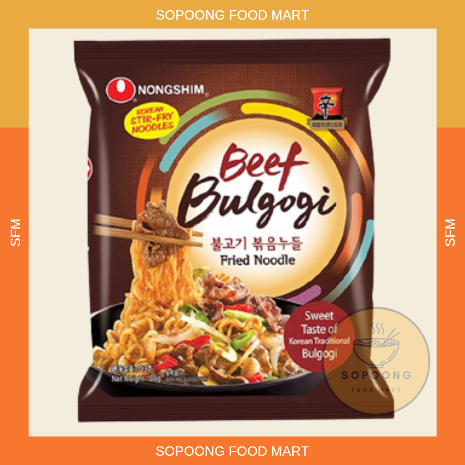 NONGSHIM Beef Bulgogi Flavor Fried Noodle 103g | Shopee Philippines