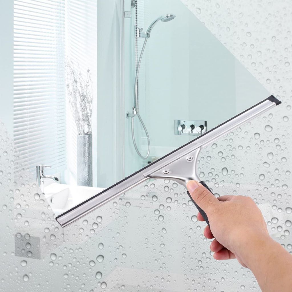 Stainless Steel Window Glass Squeegee Water Wiper Scraper for Bathroom ...
