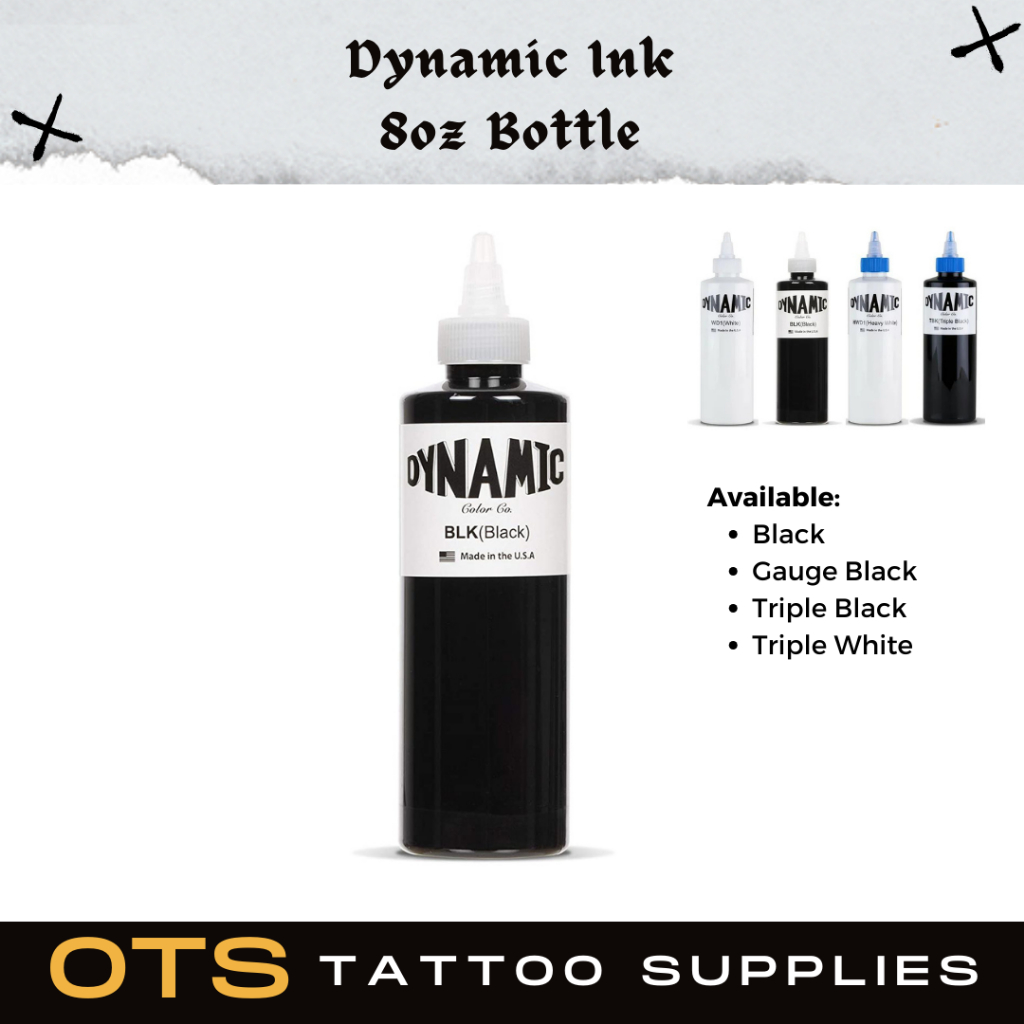 DYNAMIC INK 8oz - Black / Ganga Black / Triple Black / Triple White ...