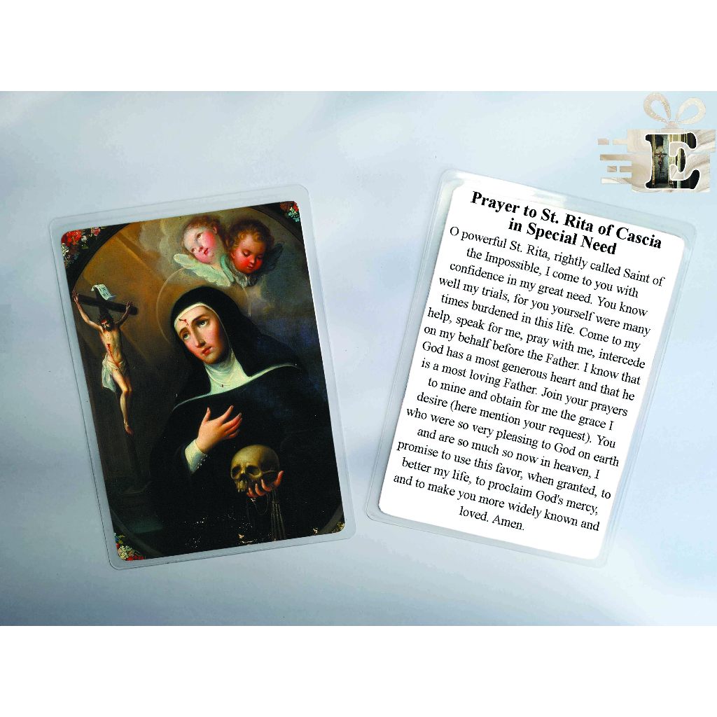 Emmanuel Gift/s for You - ST. RITA OF CASCIA ( CATHOLIC LAMINATED ...