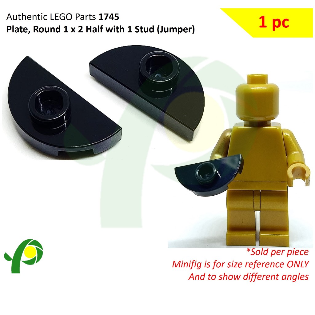LEGO Parts 1745 Plate Round 1x2 Half with 1 Stud (Jumper) | Shopee ...