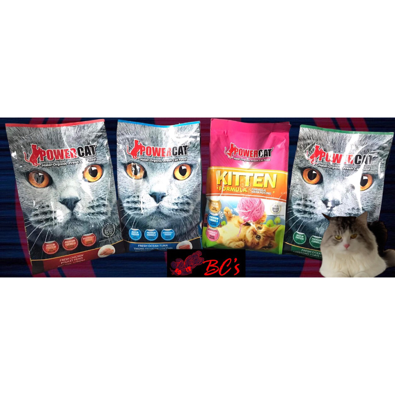 POWERCAT Powercat Original Packaging Organic Halal Dry Cat Food ...