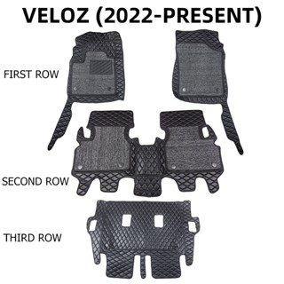 2022-2024 Toyota Veloz Matting 7D Double Layer Car Floor Mats Deep Dish ...