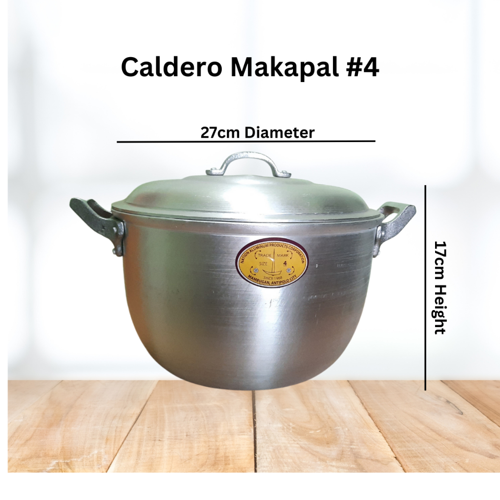 Caldero Kaldero Makapal 26cm Aluminum 2kg Capacity D4 | Shopee Philippines