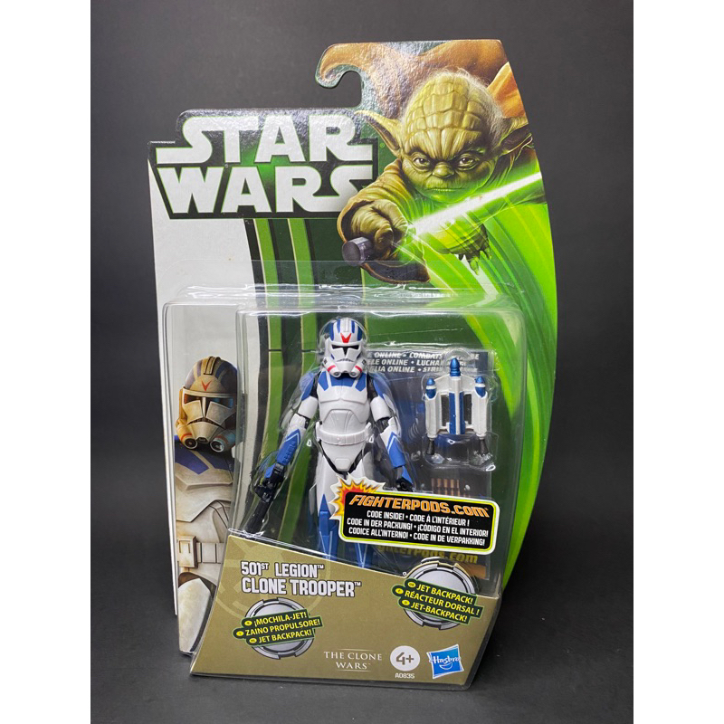 Star Wars the Clone Wars 501st Legion Clone trooper 3.75 action figure ...