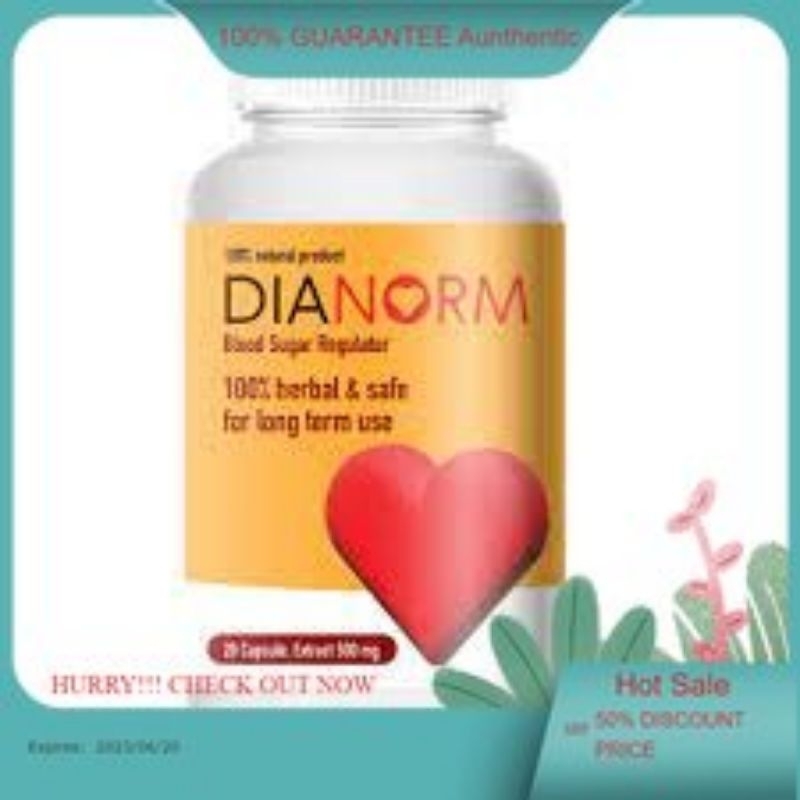 Dianorm 20 Capsules Helps Diabetic Support | Shopee Philippines