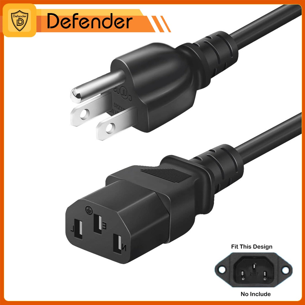 C13 Universal 3-Prong AC Power Cable for Computers, TVs, Monitors & More | Shopee Philippines