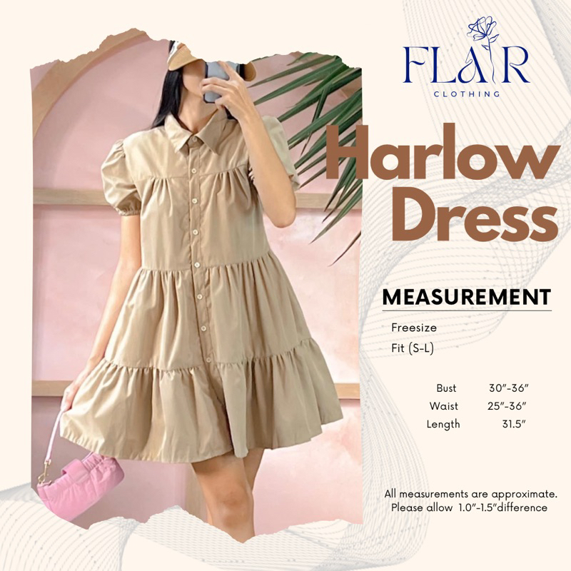 Harlow Dress — Button down Layered Dress | Flair Clothing | Shopee ...