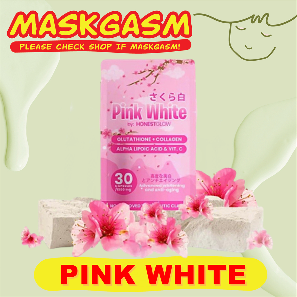 PINK WHITE by Honest Glow 30 Capsules Advanced Whitening and Anti-Aging ...