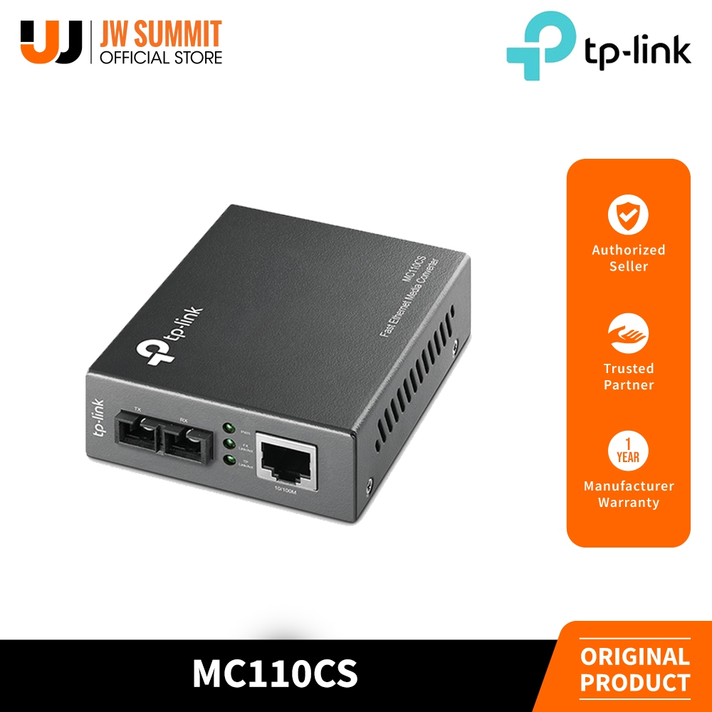 TP-Link MC110CS 10/100Mbps Single-Mode Media Converter | Shopee Philippines