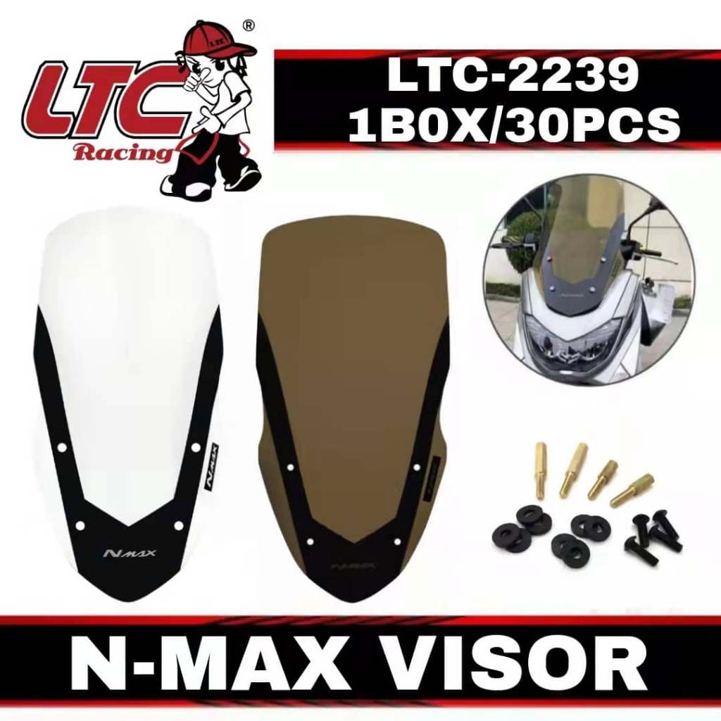 LTC Nmax V1 Visor Windshield with Bolts | Shopee Philippines