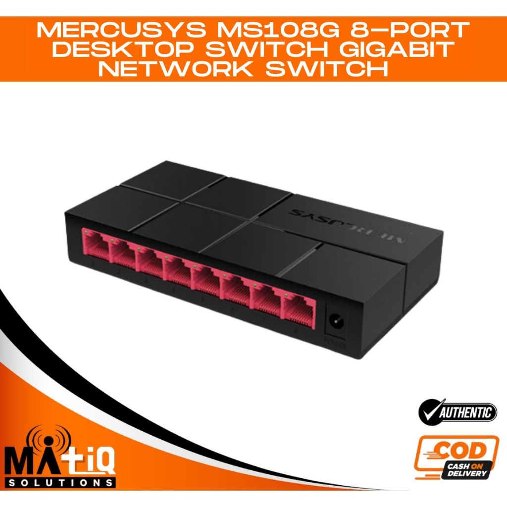 Mercusys MS108g 8-port Desktop Switch Gigabit Network Switch | Shopee Philippines