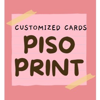 PISO PRINT Customized Cards | Shopee Philippines