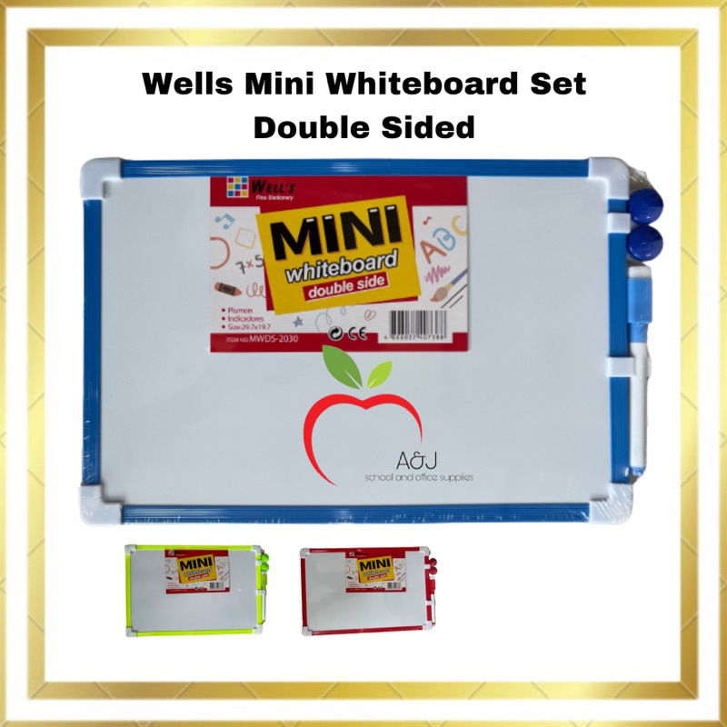 Wells Mini Whiteboard Set Double Sided | Shopee Philippines
