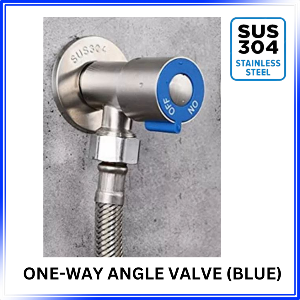 Vermerch 304 Stainless Steel One-Way Angle Valve Toilet Valve 1/2x1/2 ...