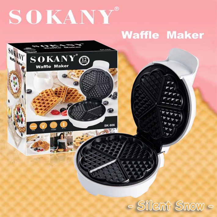 Sokany Kitchen Appliances Kids Love Heart Shaped Electric Waffle ...