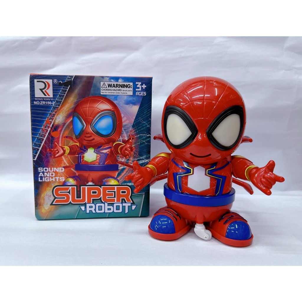 chetoys.ph#Dancing Spider-Man robot toy with lights, music and electric ...