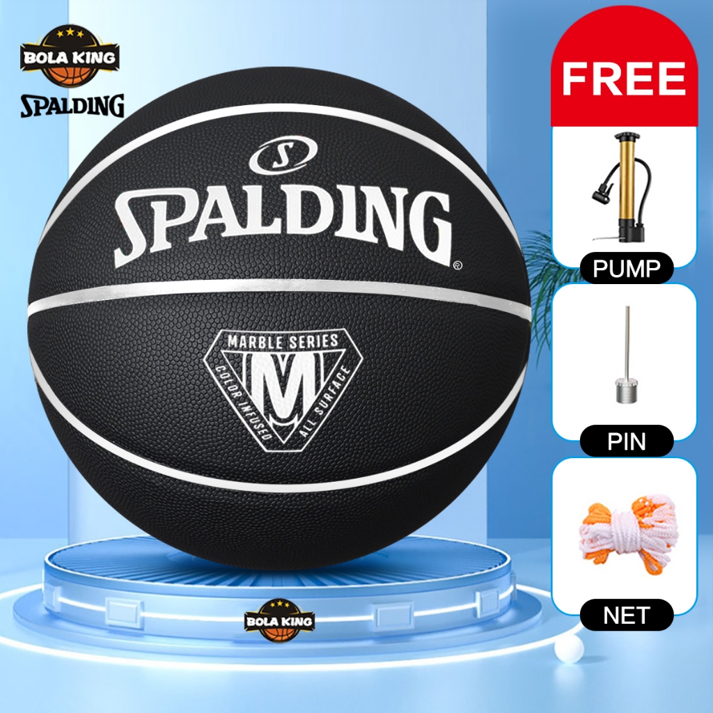 SPALDING MARBLE SERIES BLACK MULTI-COLOR OUTDOOR BASKETBALL SIZE 7 ...