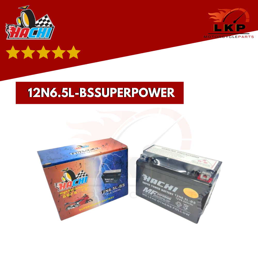 HACHI MOTORCYCLE BATTERY YB2.5L-BS / YB3L-BS / YTX4L-BS / 12N5L-BS ...