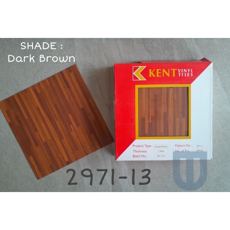 Kent Vinyl Tiles 30x30cm (12"x12"). Branded. (1order = 1pc) 10pcs ...