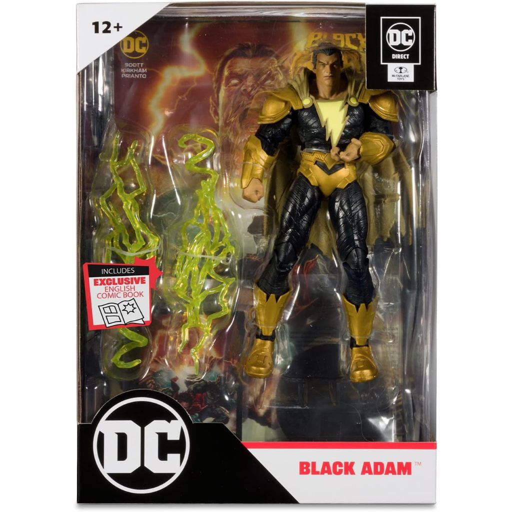 McFarlane Toys, DC Direct, 7" Black Adam WV1 Collectible Action Figure ...