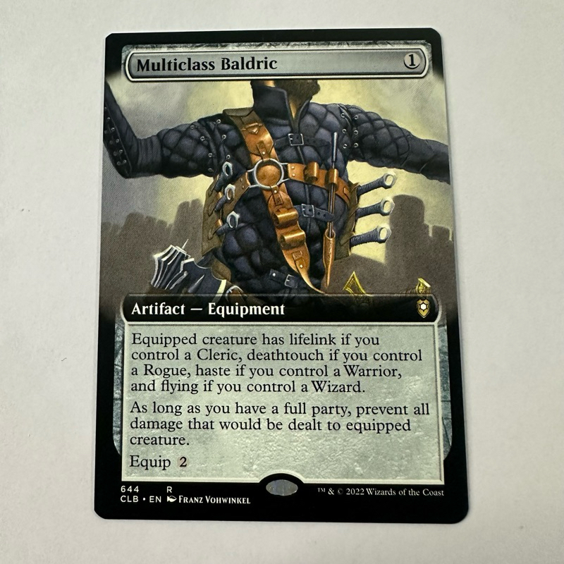 MULTICLASS BALDRIC | CLB BATTLE FOR BALDUR’S GATE | ARTIFACT EQUIPMENT ...