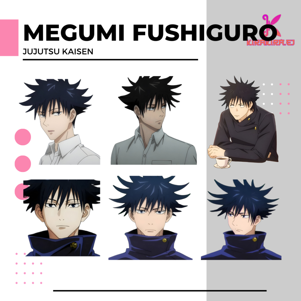 STICKER Megumi Fushiguro Jujutsu Kaisen Waterproof Vinyl Anime Sticker ...