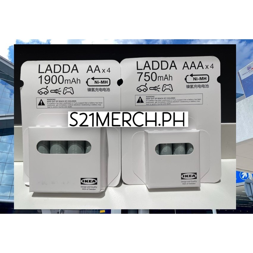 S21 Genuine LADDA Rechargeable battery AA / AAA 1.2V, 1900mAh / 750mAh ...