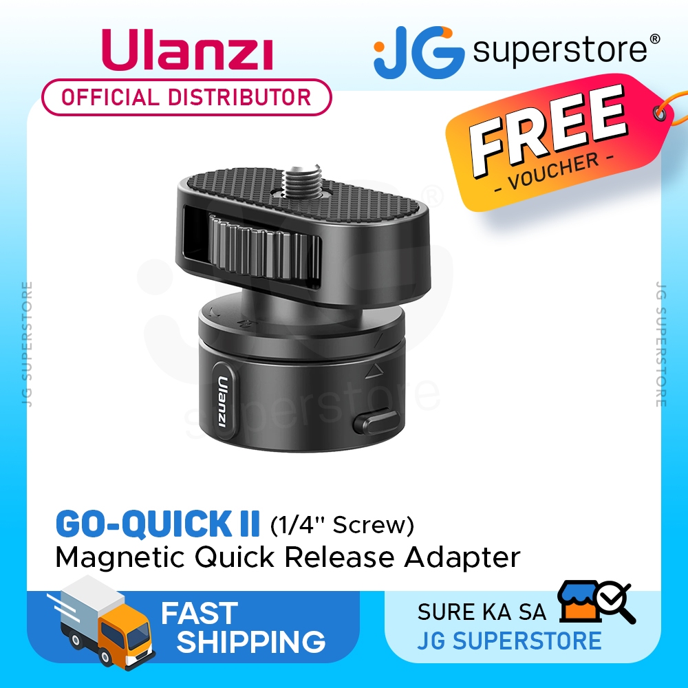 Ulanzi Go-Quick II Magnetic Quick Release 1/4" Screw Camera Adapter ...