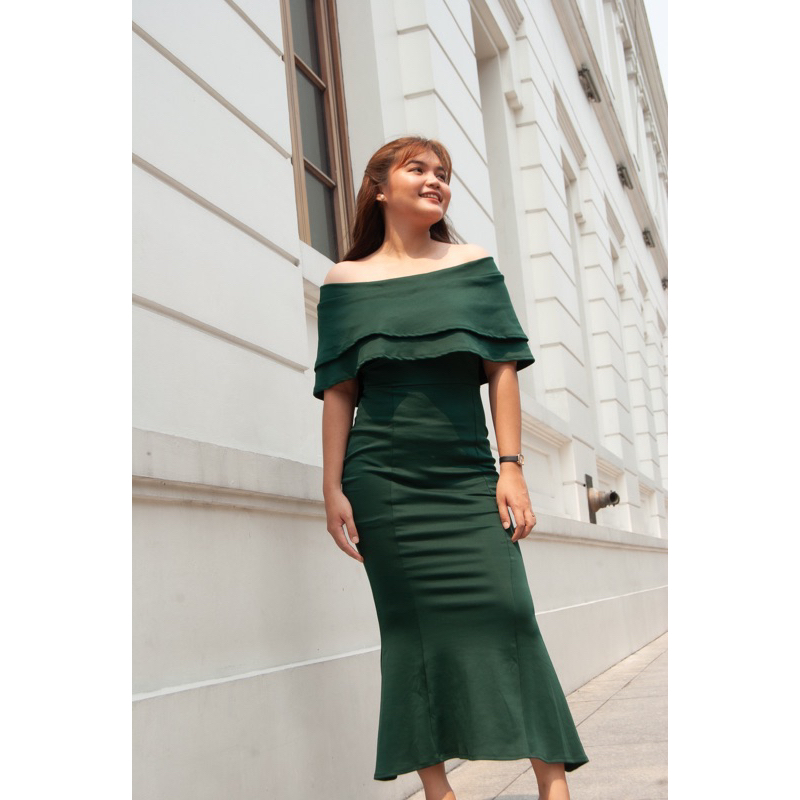 SHADES OF EMERALD GREEN FORMAL DRESS FOR ANY OCCASION | Shopee Philippines