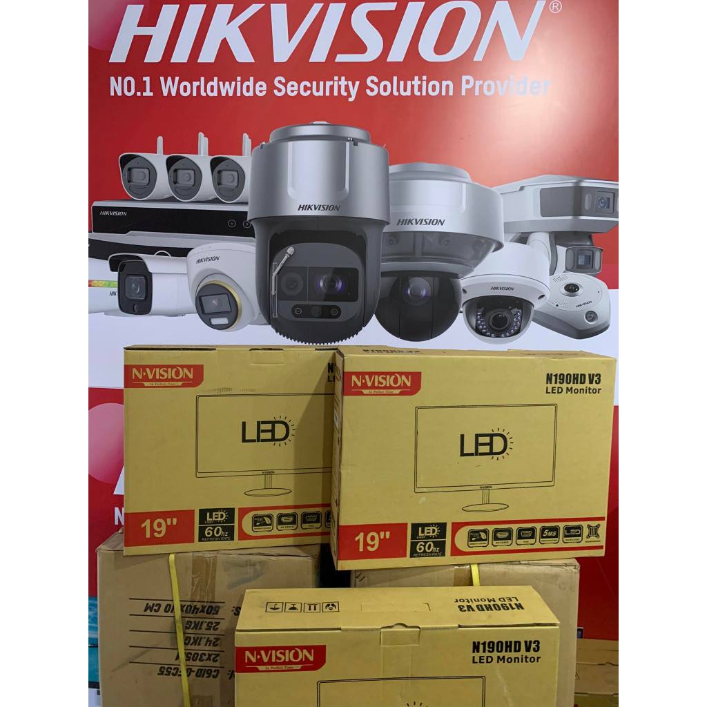 Monitor Nvision 19 inches LED Computer / CCTV Wide Screen Full HD HDMI ...