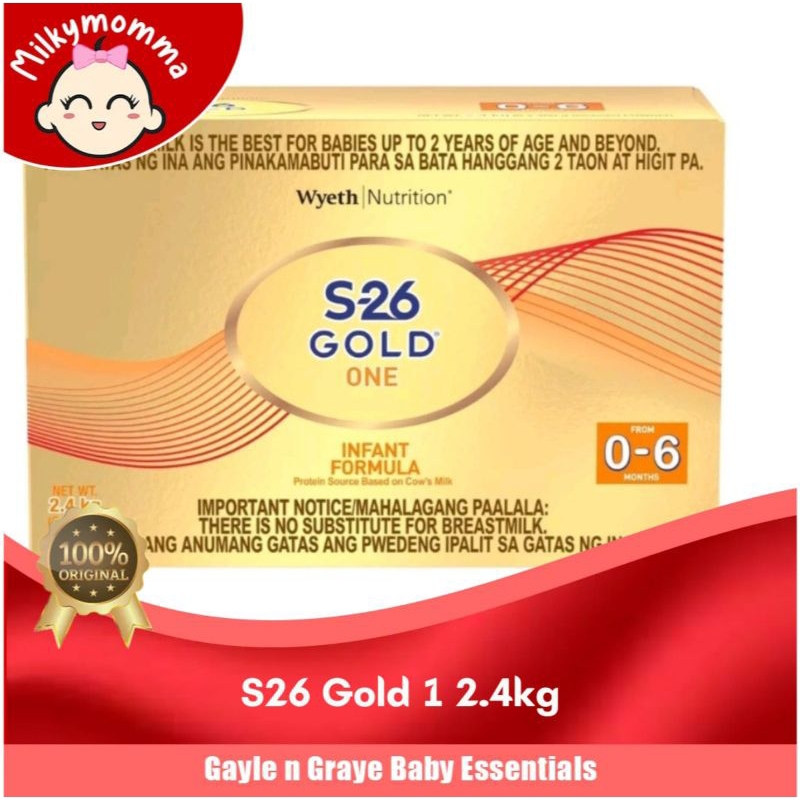 S-26 Gold One 0-6 Months 2.4kg Infant Formula Milk S26 | Shopee Philippines