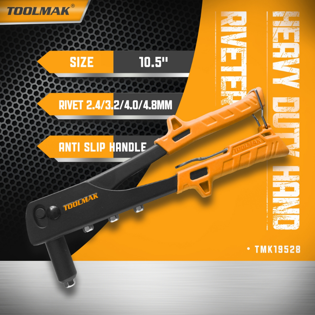 TOOLMAK Heavy Duty Hand Riveter 10.5" (TMK19528) | Shopee Philippines
