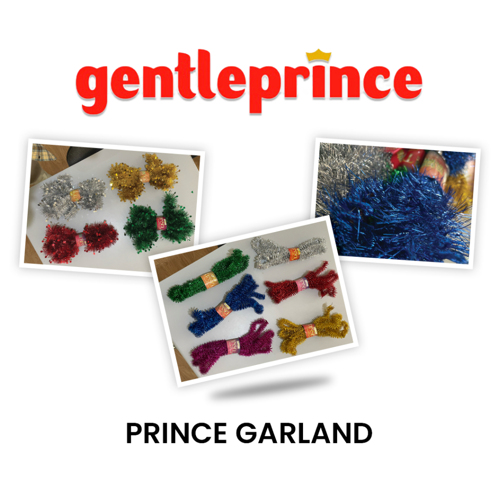 Prince Christmas Tinsel Garland Decoration | Shopee Philippines