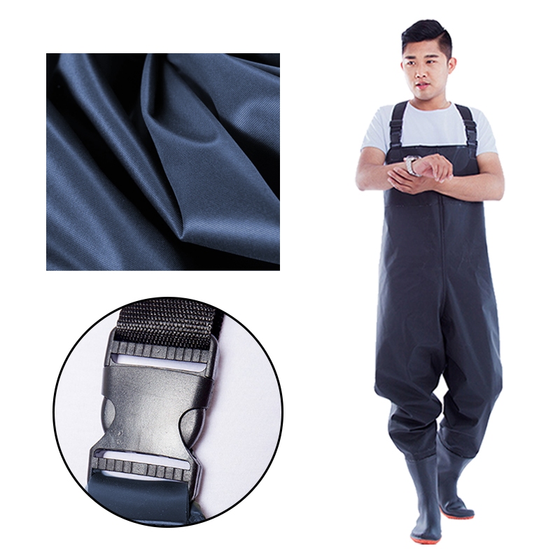 Heavy Duty Waterproof Overalls Coveralls Workwear Bib Rain Pants Fly ...