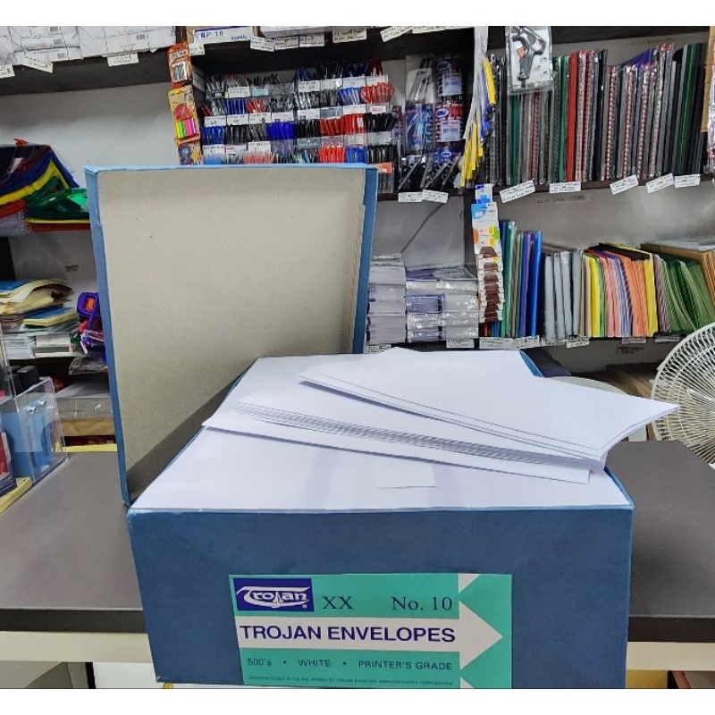 TROJAN ENVELOPE NO.10XX 75gsm "PRINTERS GRADE" LONG 500's (NON WINDOW ...