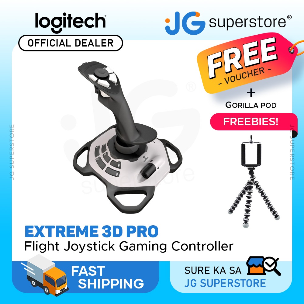 Logitech G Extreme 3D Pro Joystick with 12 Programmable Buttons ...