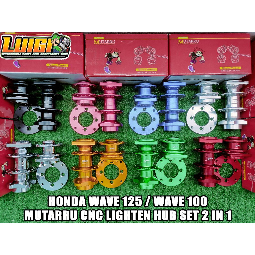MUTARRU HONDA WAVE 125 / WAVE 100 CNC LIGHTEN HUB SET 2 IN 1 | Shopee ...