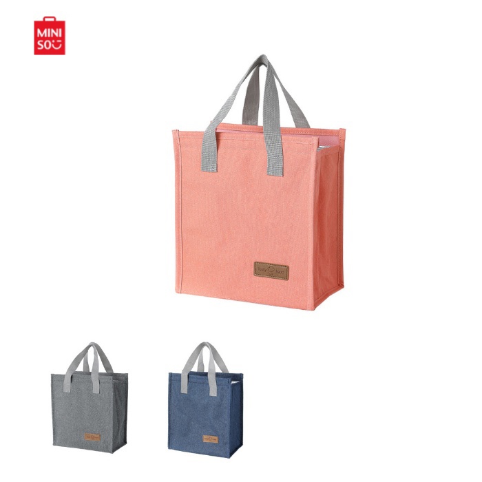 Miniso Lunch Bag with Insulating Liner Large Capacity Handheld Bag ...