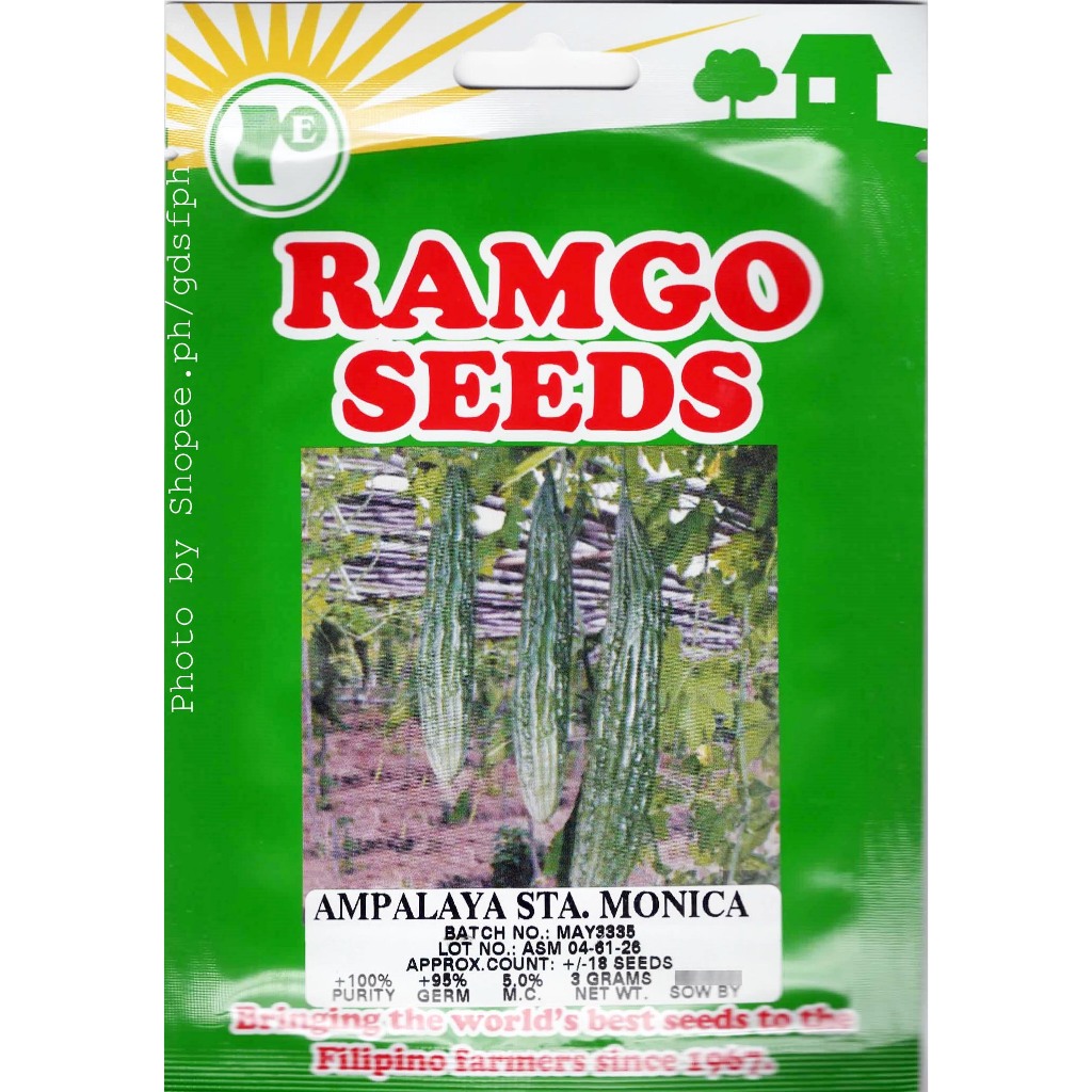 Ramgo RPD Ampalaya Sta.Monica Seeds 3g S4 GDSFPH_S4 | Shopee Philippines