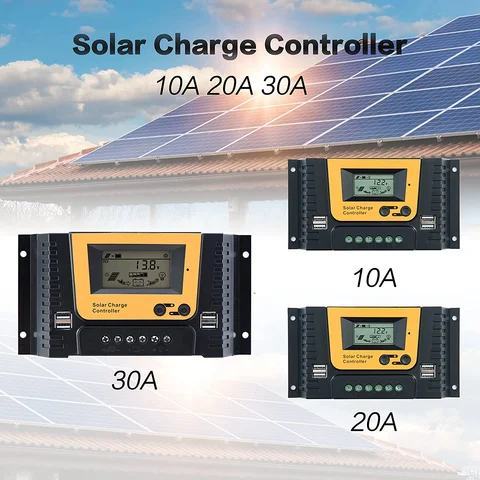 Solar Panel Controll Regulator 10A/20A/30A/40A PWM Solar Charge ...