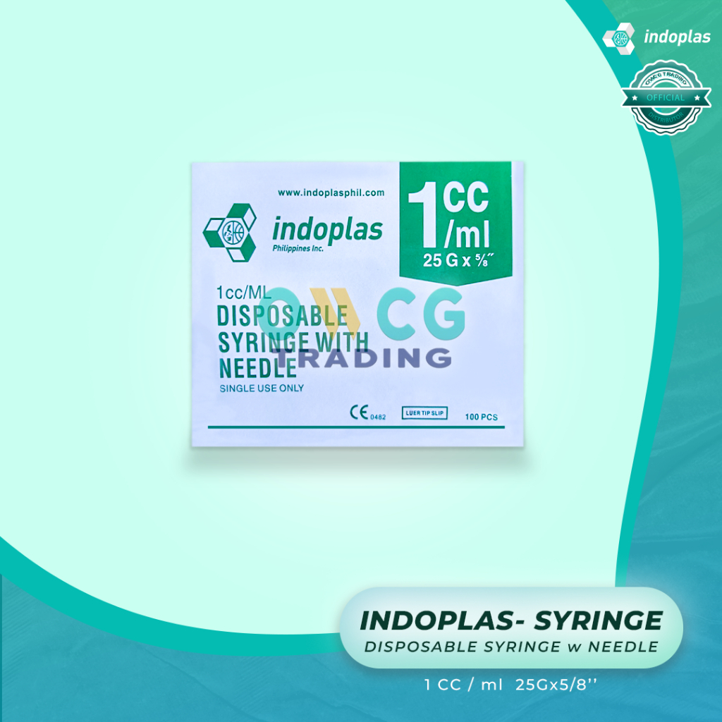 Cardinal and Indoplas syringe 1cc, 3cc, 5cc, 10cc, 50cc [BOX] | Shopee ...