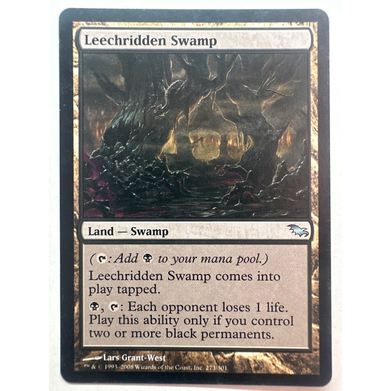 Leechridden Swamp - Non Foil - MTG | Shopee Philippines