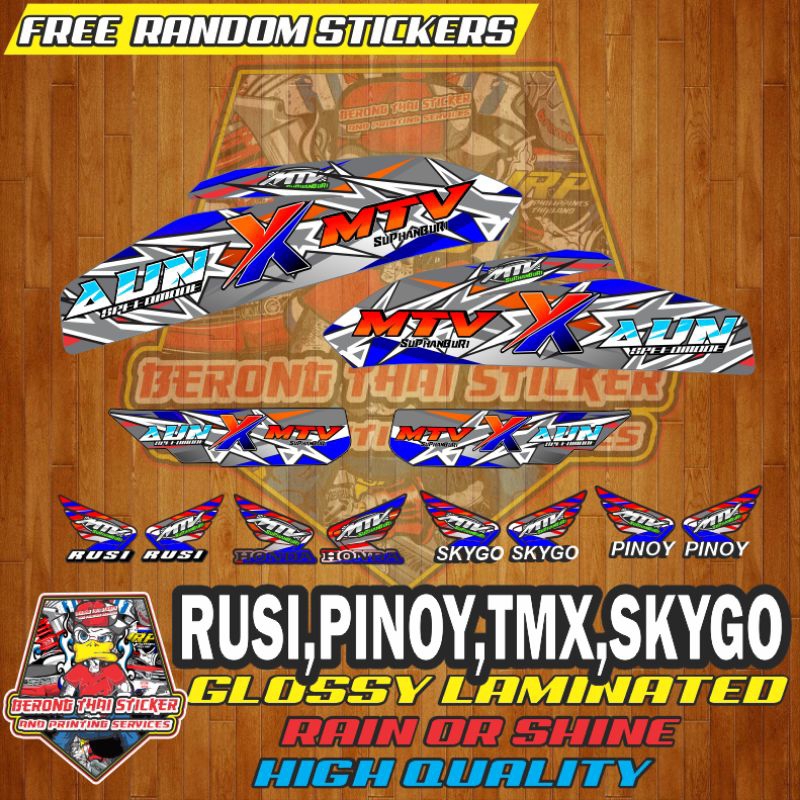 Tmx 155/Rusi/Skygo/Pinoy MTV X AUN DECALS | Shopee Philippines