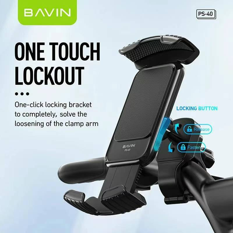 BAVIN PS40 For Bike Bicycle Scooter Universal Mount 360 Rotation Stedy ...